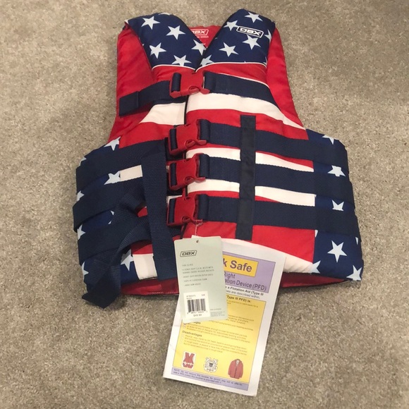 DBX | Other | American Flag Print Life Jackets Nwt | Poshmark